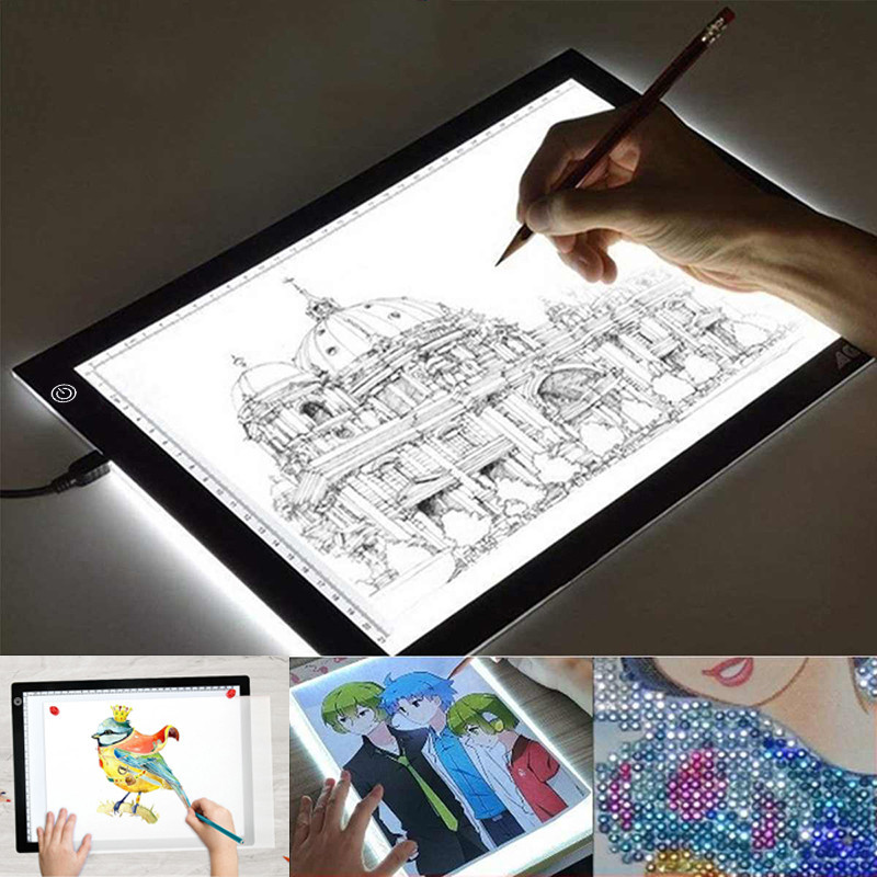 A4/A3 Drawing tablet wacom Digital Graphic Tablet LED Diamond Painting ...