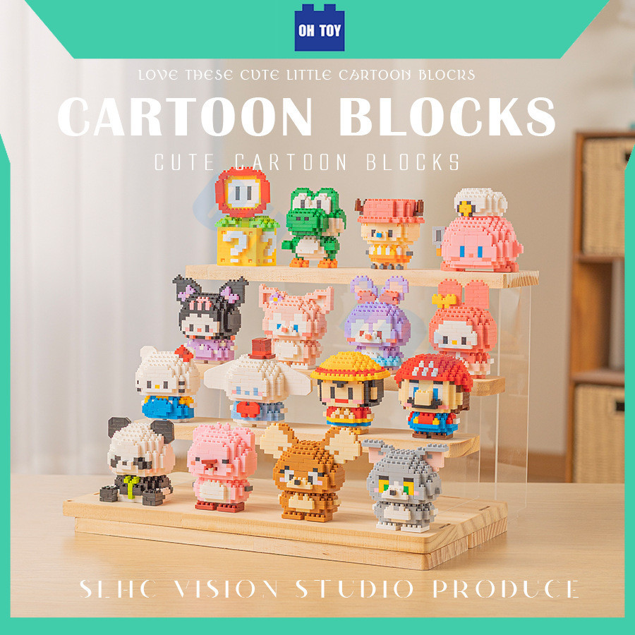 Sanrio Nano Block doll Cartoon cute Building Blocks Model Blocks Kids ...