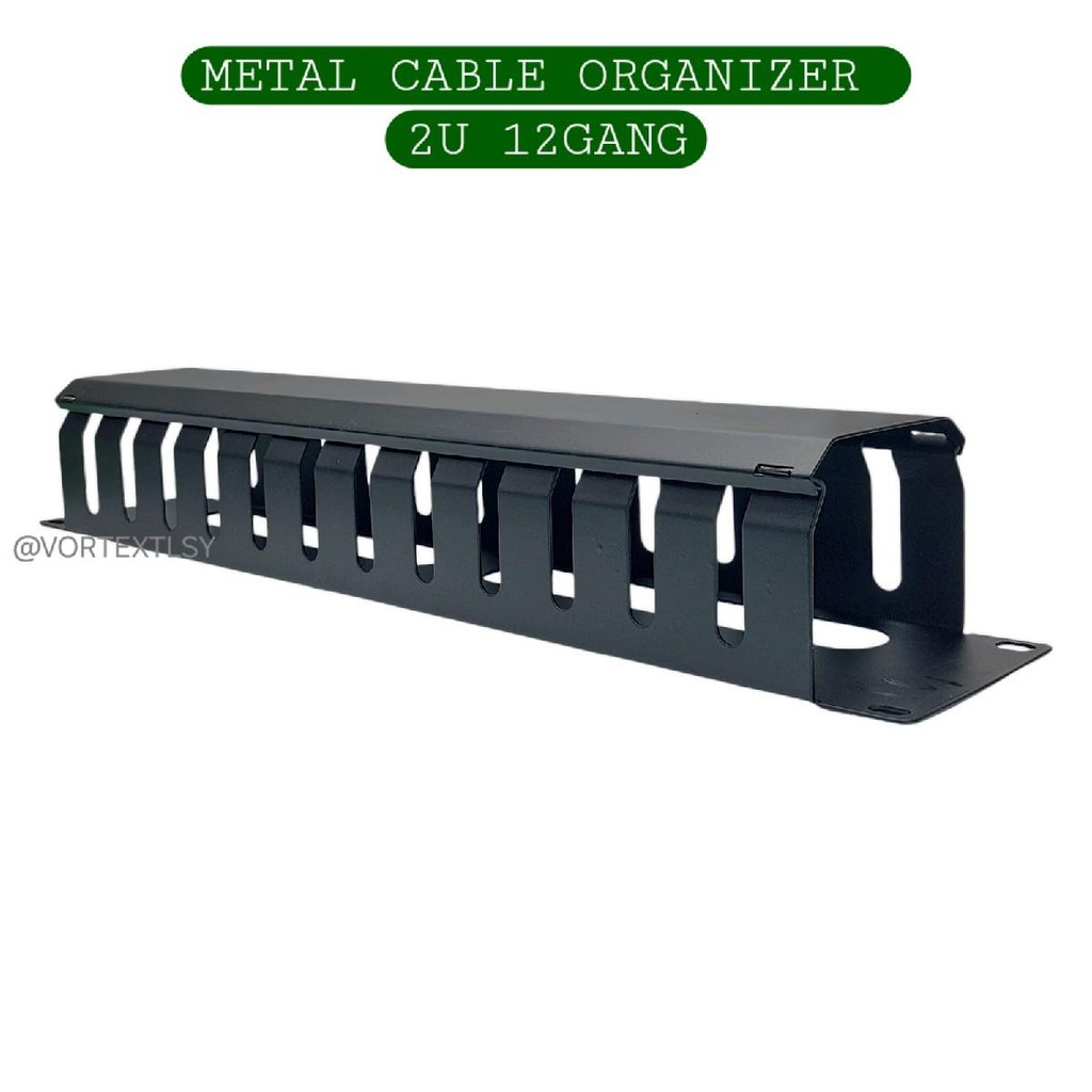 METAL CABLE ORGANIZER 2U 12 SLOT / METAL CABLE MANAGEMENT 2U/12 SLOT ...