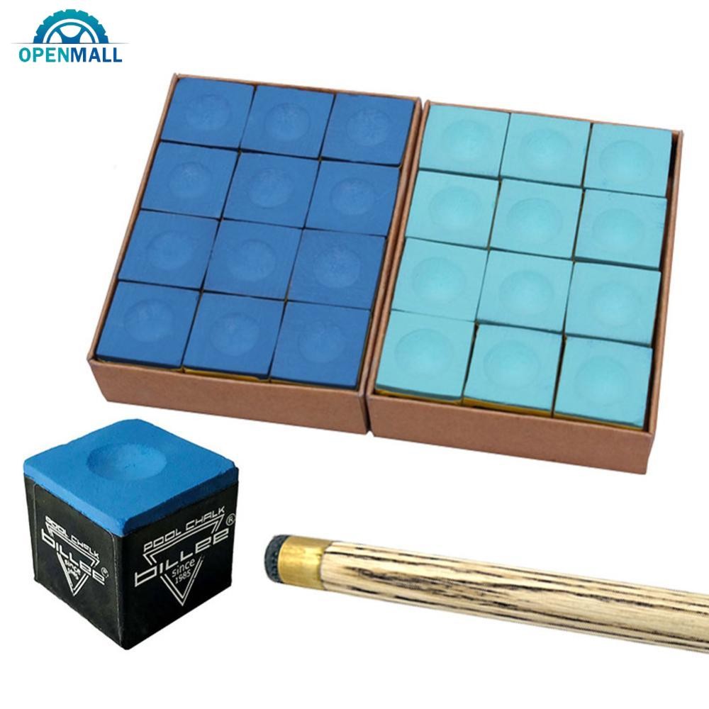 OPENMALL 12Pcs/Box Billiard Cue Tip Chalk American Black 8 Pool Cue Tip ...