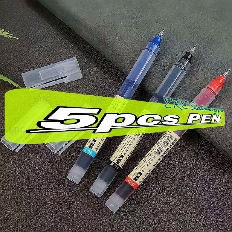 0.5mm Gel Pen: Straight Full Capacity Quick-Drying Needle Tip Sign Pen ...