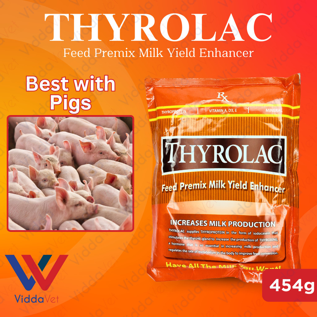 Thyrolac Feed Premix Milk 454g Yield Enhancer for pigs,goats Metabolism ...