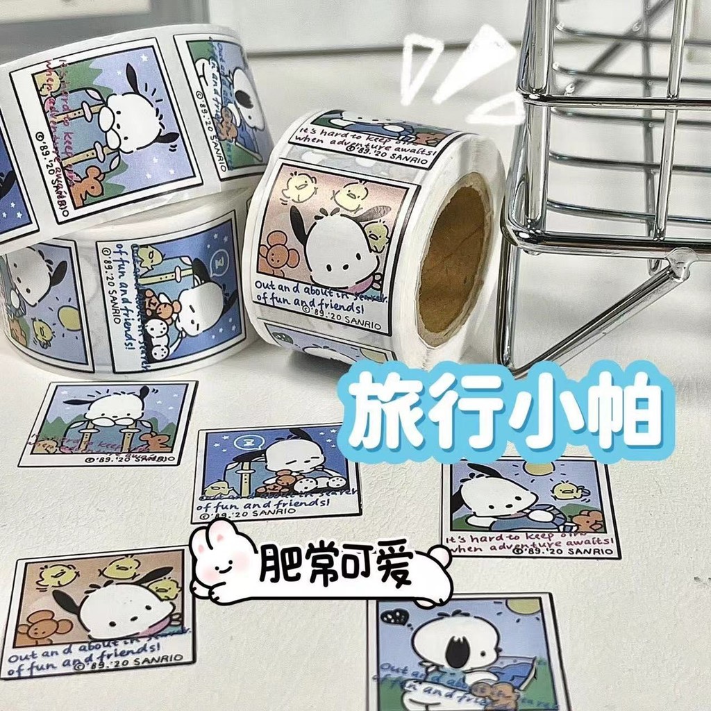 400 stickers/roll, cartoon anime Pacha dog stickers, DIY diary account ...