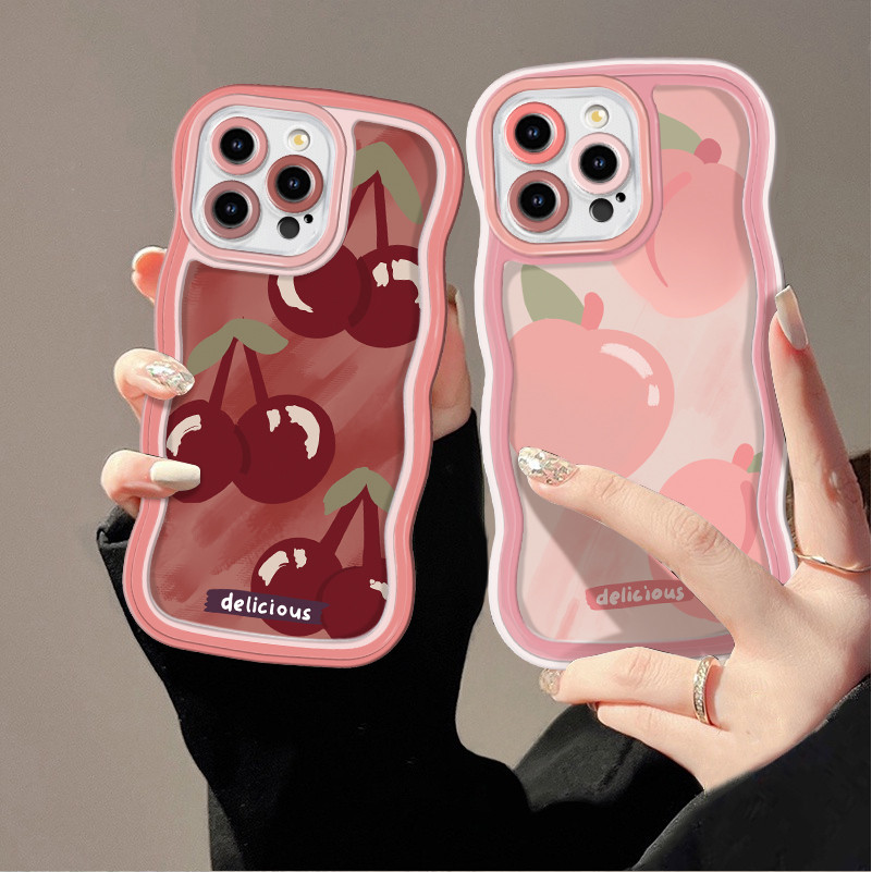 Cherry peach mobile phone case ay angkop para sa infinix Hot 11 30 Play ...