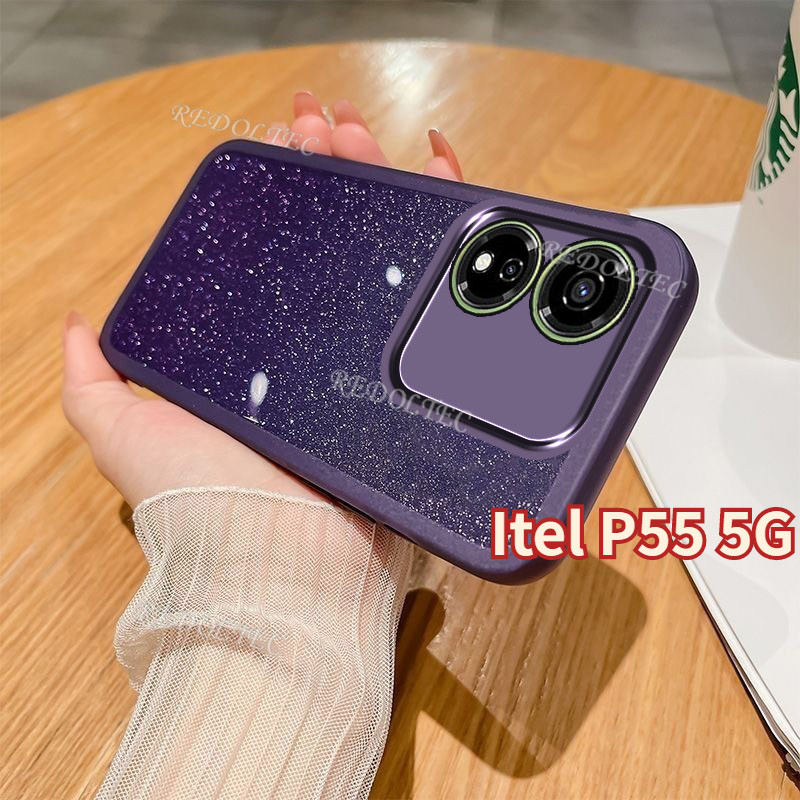 Case Itel P55 5G 2024 Luxury Glitter Casing ItelP55 Itel P 55 Gradient ...