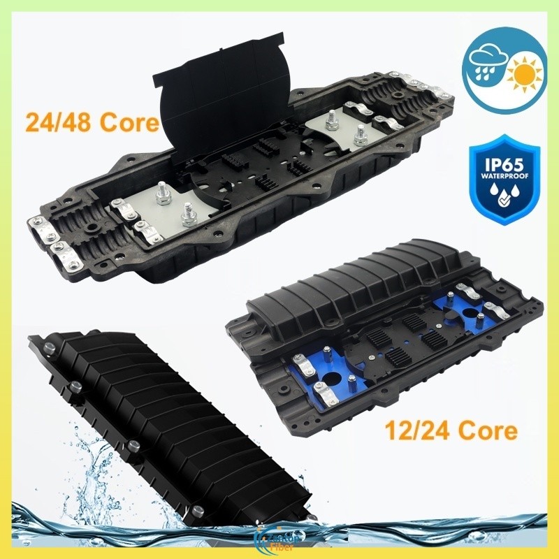 Waterproof Telecom FOSC 12/24/48 Core Ports Fiber Joint Closure Cable ...