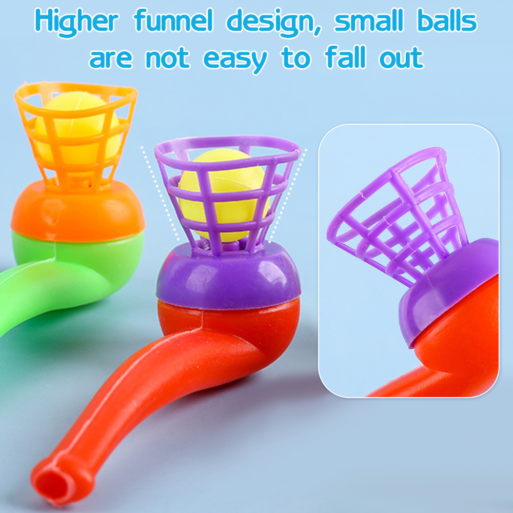 Ball Blowing Toy Floating Blow Pipe Balls for Kids Boys Girls Toys ...