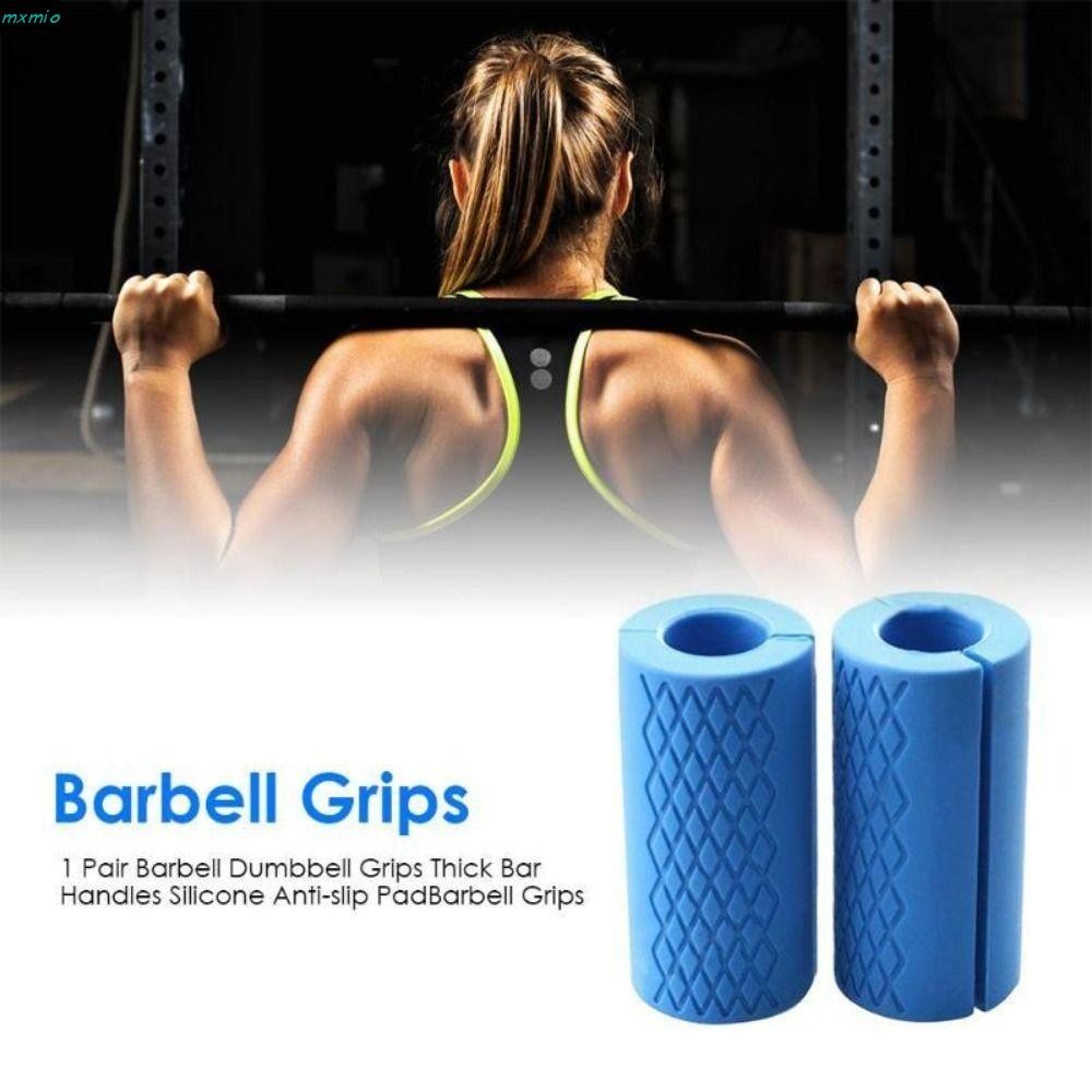 MXMIO Barbell Grip Fitness For Lifting Weights Handle Pull Up Pull Up Grips Anti-Slip Protect ...