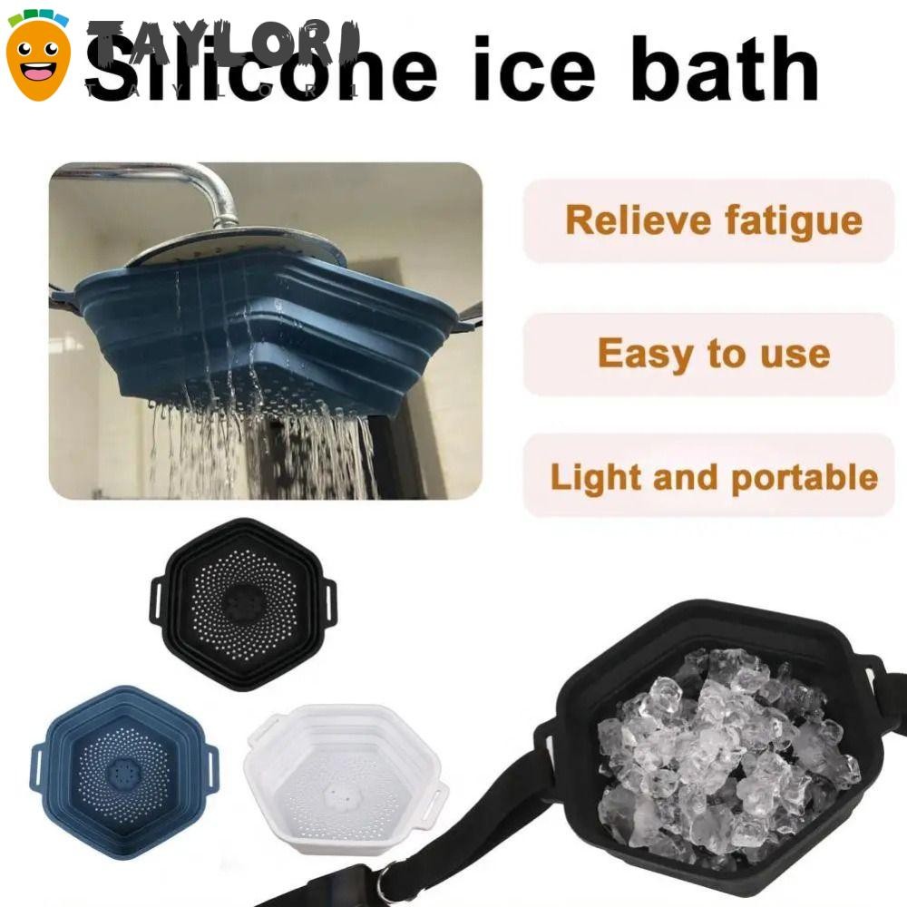 TAYLOR1 Folding Ice Bath shower Bucket, With Adjustable Strap Rapid ...