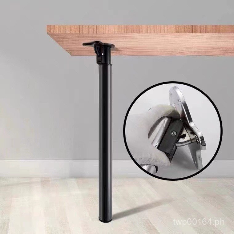 Folding Iron Lifting Leg Telescopic Leg Adjustable Black and White Bar ...