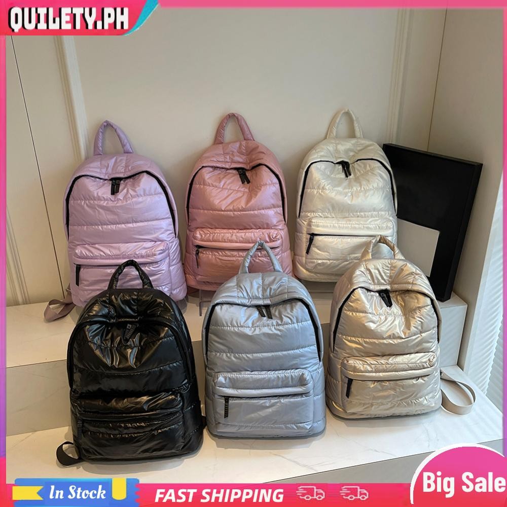Puffer Backpack Multi Pocket for Women Men Shoulder Rucksack for Work ...