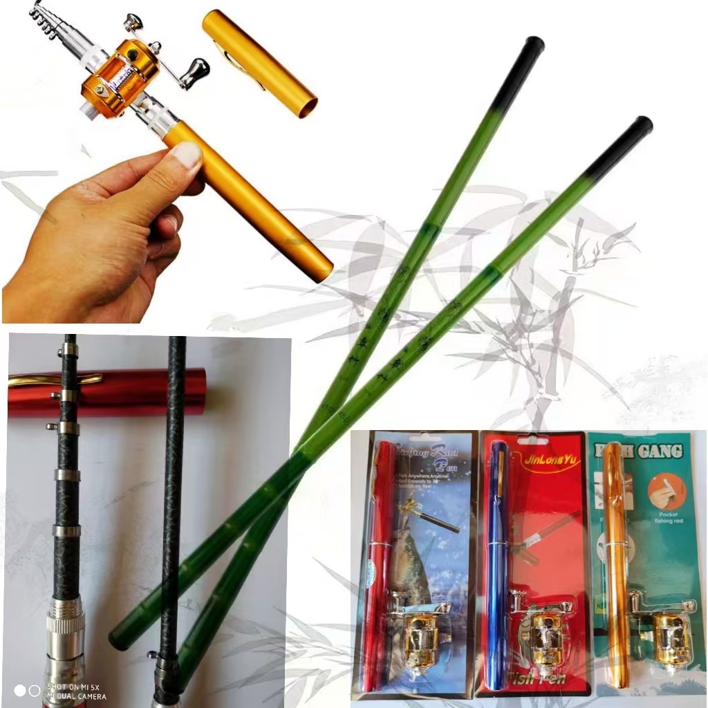 Mini pen pocket telescopic fishing rod, lightweight and portable ...