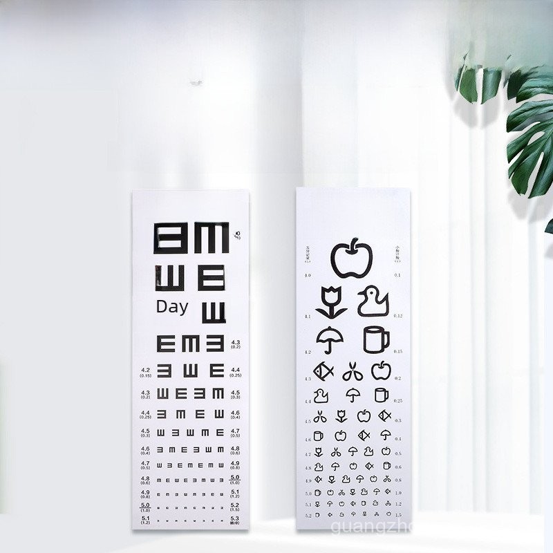 Visual Chart Tear-Resistant Standard Visual Chart Logarithmic Thickened ...