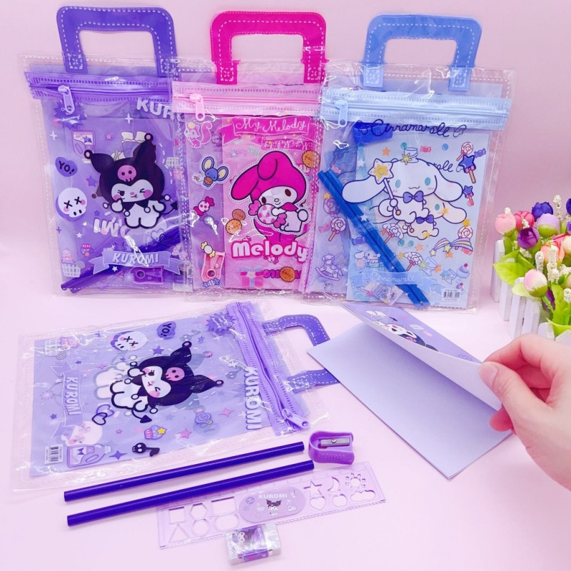 7in1 Sanrio Stationery Set Cartoon Gift Set School Learning Supplies ...