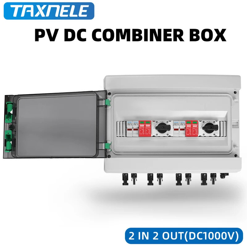 Solar photovoltaic PV Combiner Box 2 input 2 out 2 String Surge ...