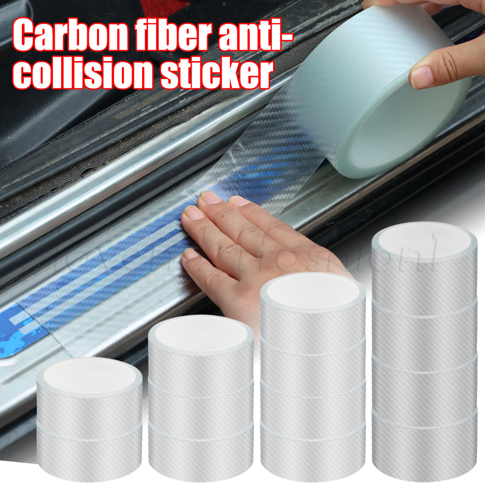 Automotive Carbon Fiber Anti-collision Sticker - Waterproof, Wear ...