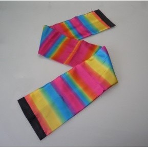 Stage magic props scarf discoloration scarf discoloration narrow strip ...