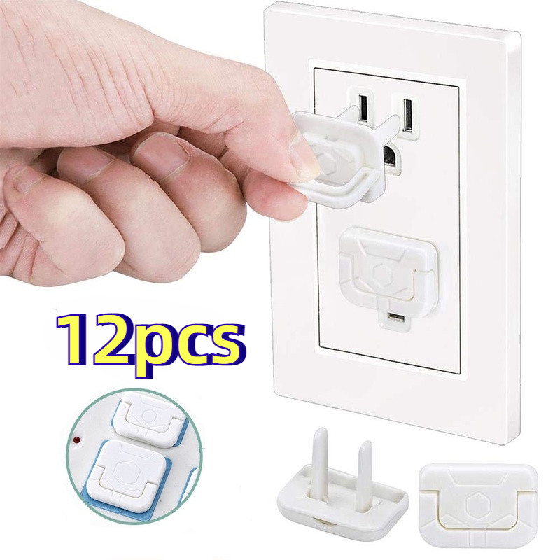 12Pc Child Safety Protection Socket Plug Protector Baby Electric Shock ...