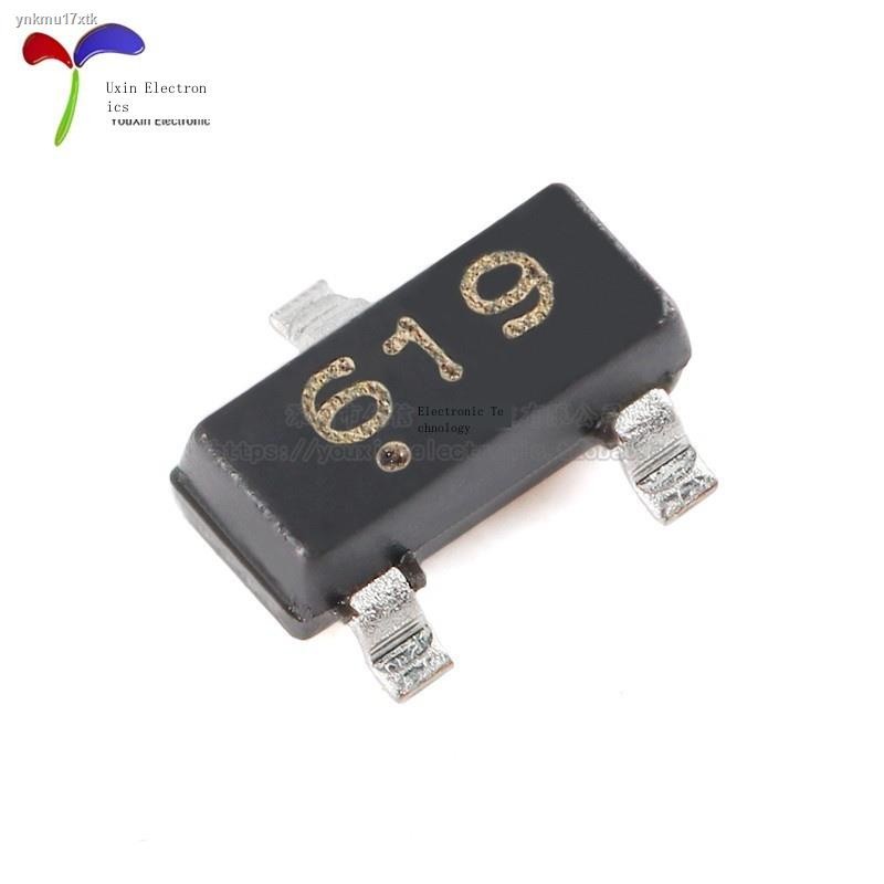 Original genuine FMMT619 619 SOT-23 50V 2A NPN transistor triode (10 ...