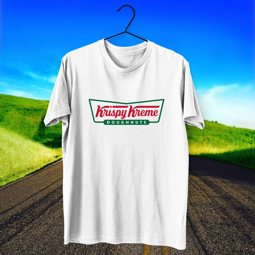 Krispy Kreme Doughnuts Restaurant Logo Cotton T-Shirt Size | Shopee ...