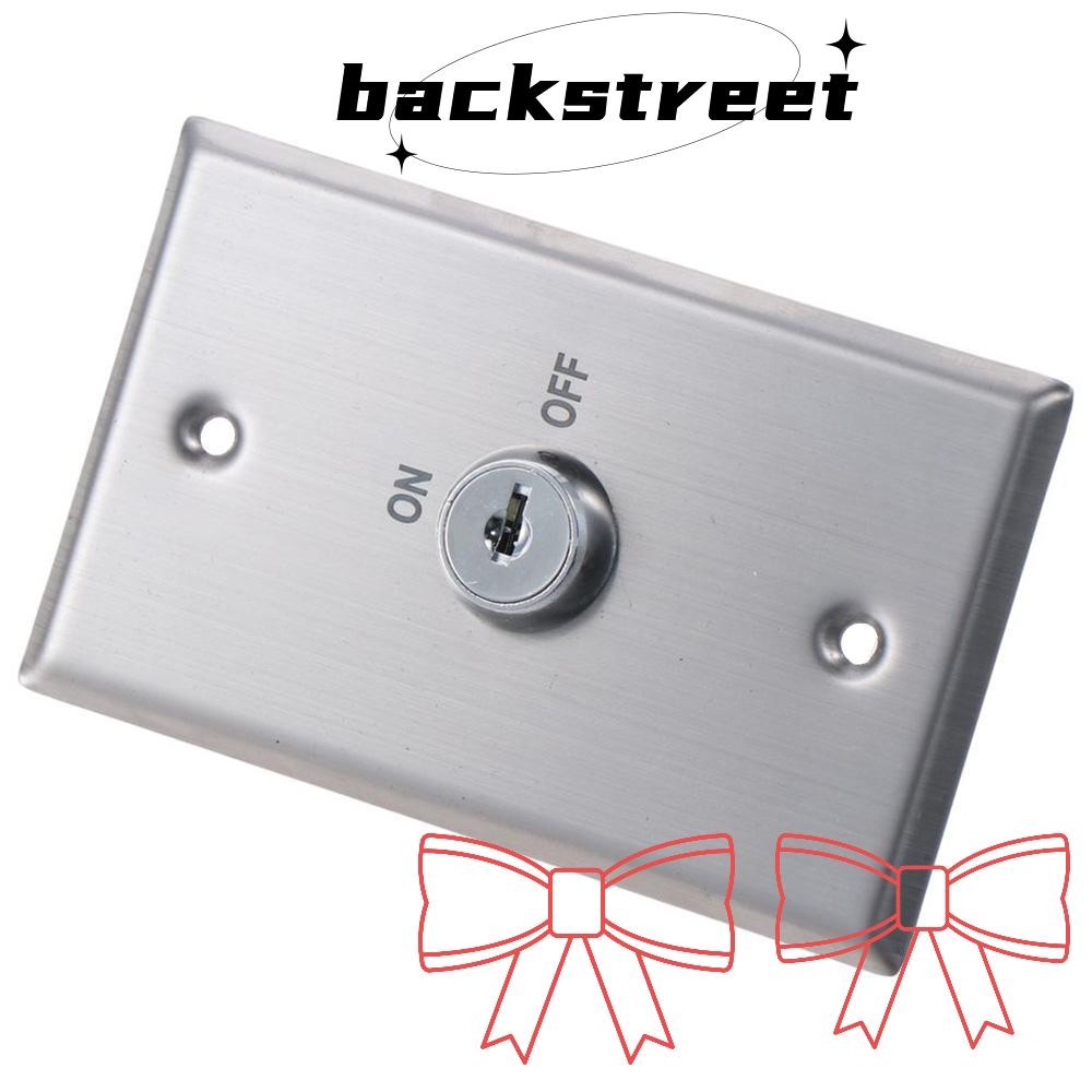 BACKSTREET Door Exit Switch, 2 Keys 304 Stainless Steel Access Control ...