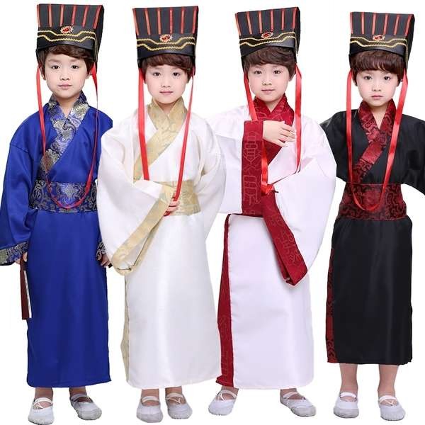 korean costume for kids boy Children's ancient costumes, Hanfu boys ...