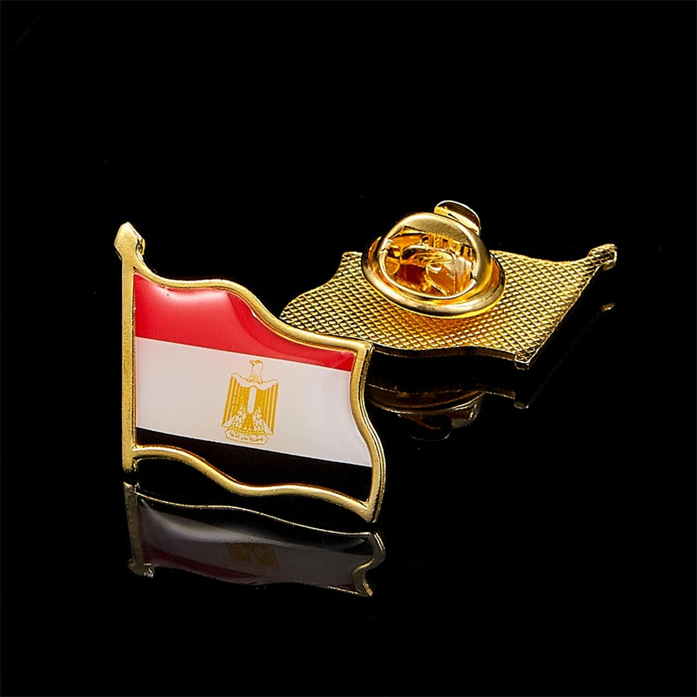 Egyptian flag lapel pin, African national flag brooch souvenir | Shopee ...