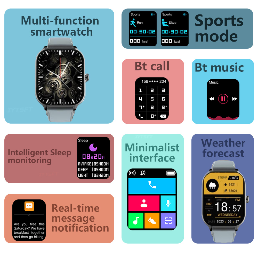 H9 max Smart watch Men Women Sports Watch 2.01"inch/Dial Calls Game ...