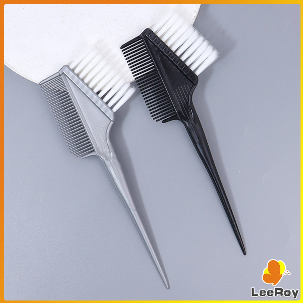 LRY Hair Color Dye Applicator Double-head Brush Comb Gray And Black ...