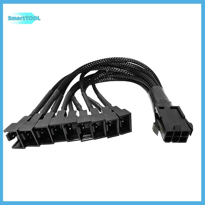 UTZN> 6-pin 1 To 6 Way PWM Fan Splitter Cable Cooled 1 To 6/9 Way Tap ...