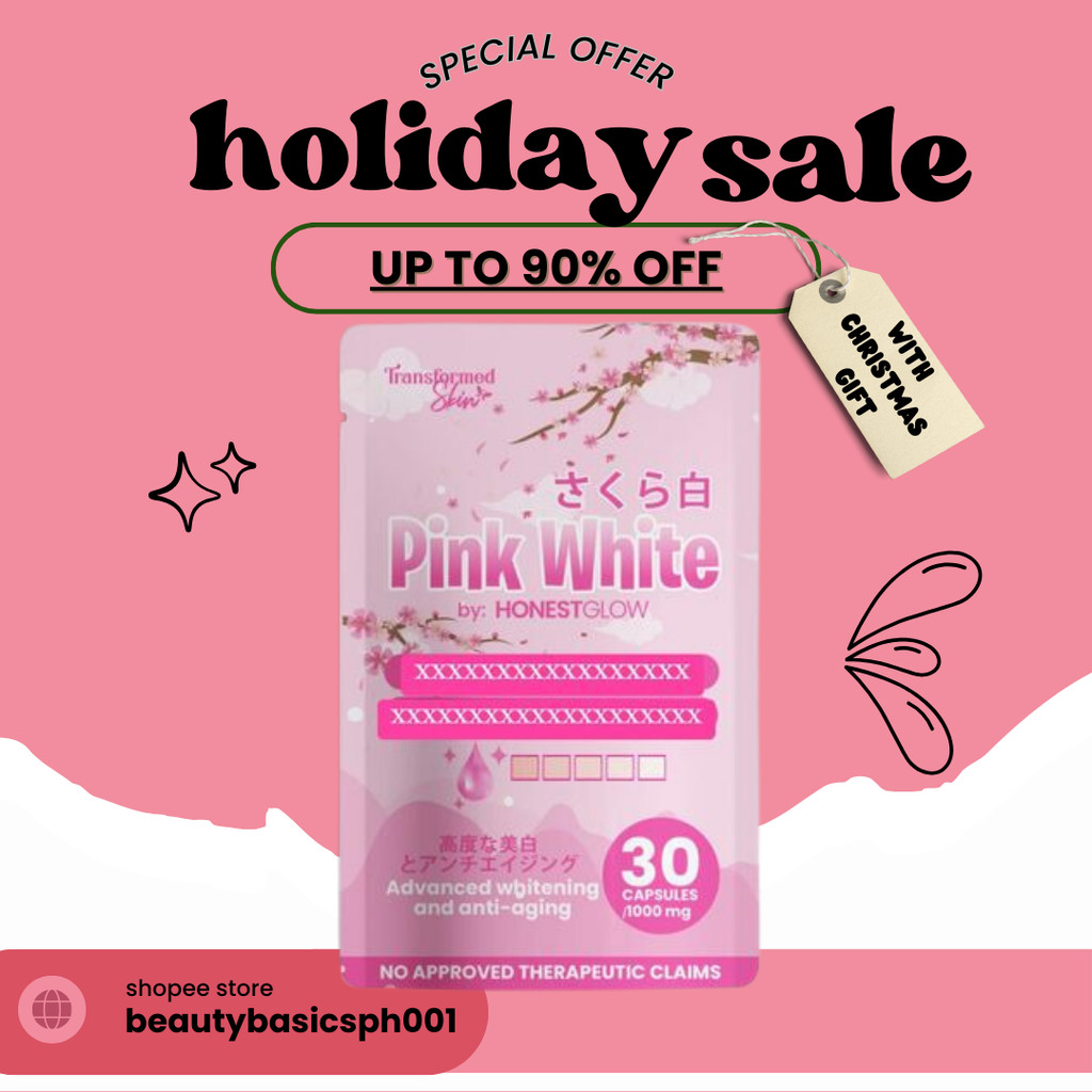 Honest Glow Pink White Glutathione + Collagen Capsule | Shopee Philippines