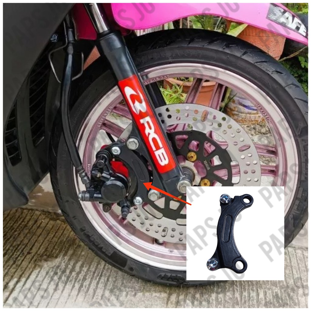 260MM DISC STOCK CALIPER BRACKET MIO SPORTY/FINO/SOULTY/MXi | Shopee ...