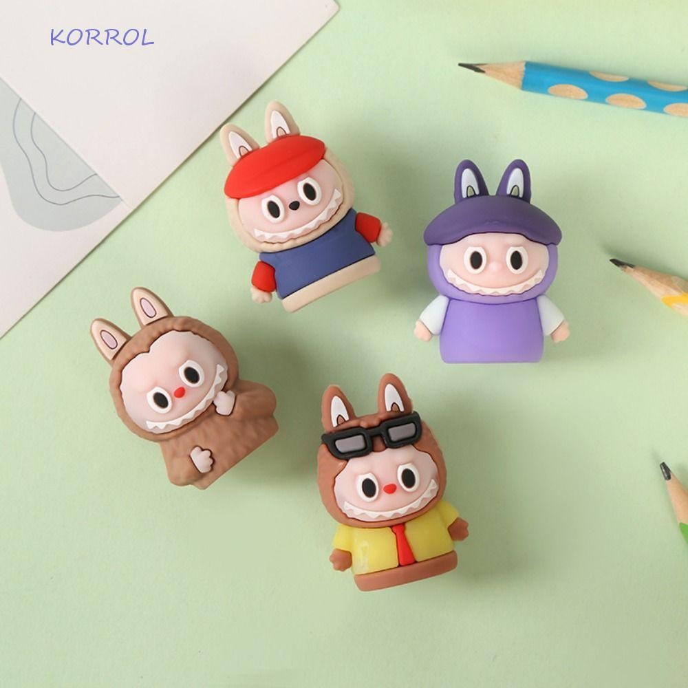 KORROL Labubu Pencil Sharpener, Cute Anime Labubu Pencil Cutter ...
