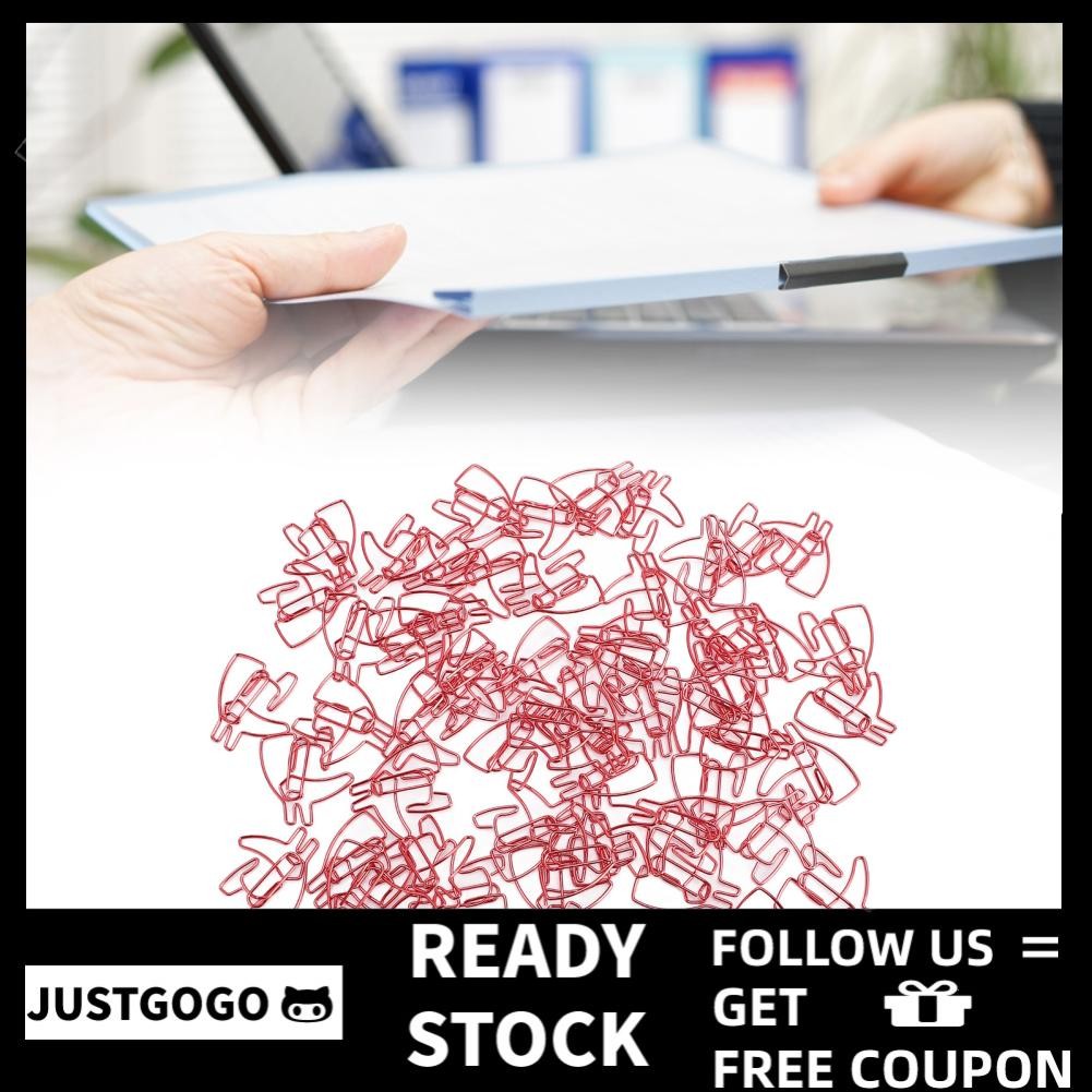 Justgogo Metal Marking Clips Iron Wire Sturdy Rustproof Transparent Box ...