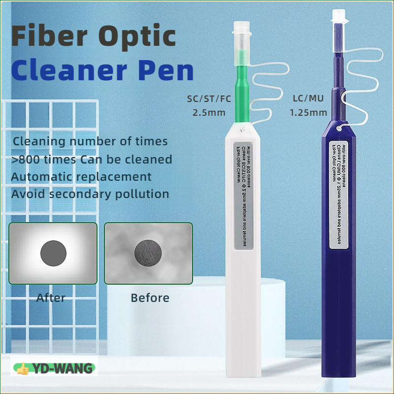 LC/FC/ST/SC One-Click Cleaner Tool 1.25mm and 2.5mm Fiber Optic Cleaner ...