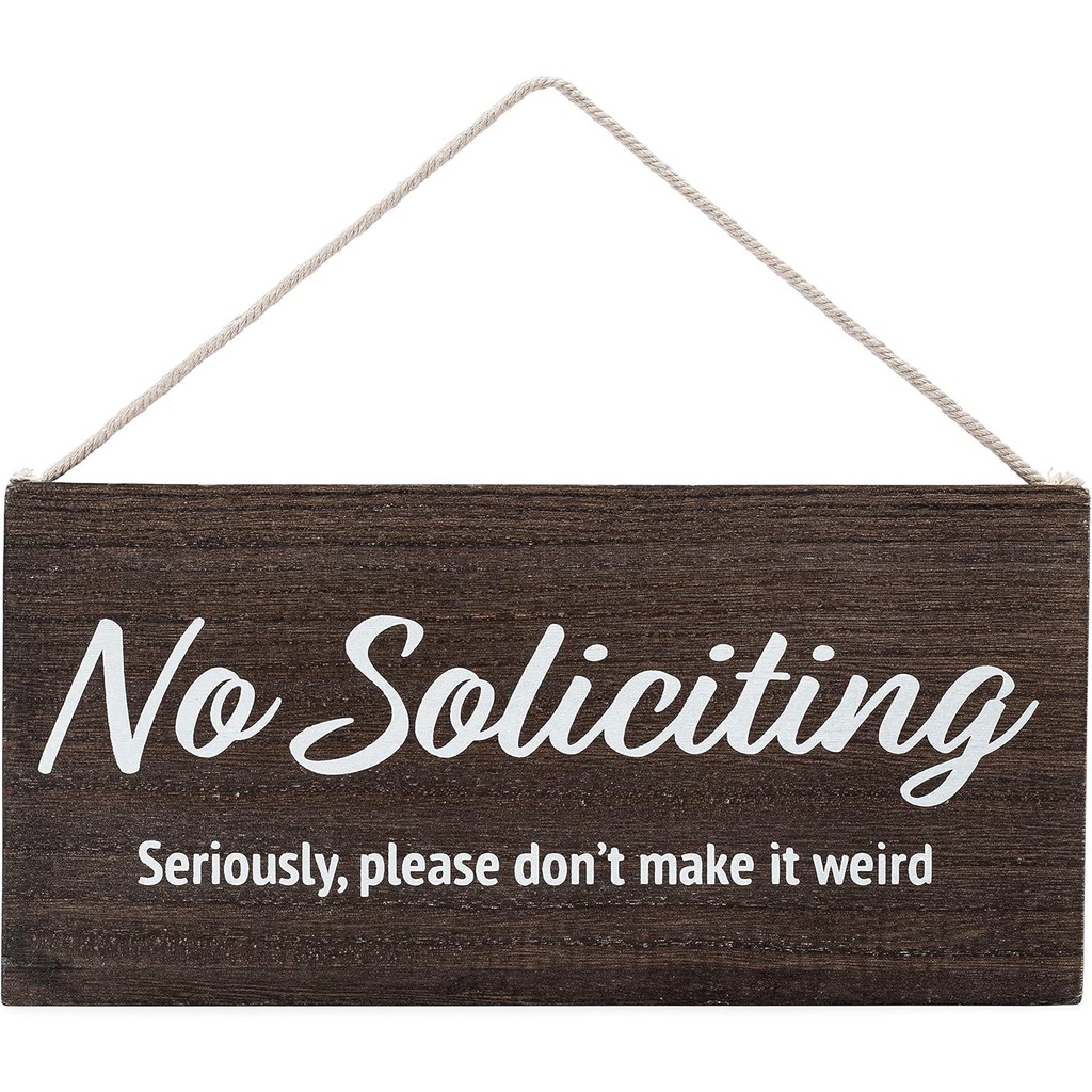 Vintage Wood/Acrylic Hanging Sign - "No Selling House Decor Hanging ...