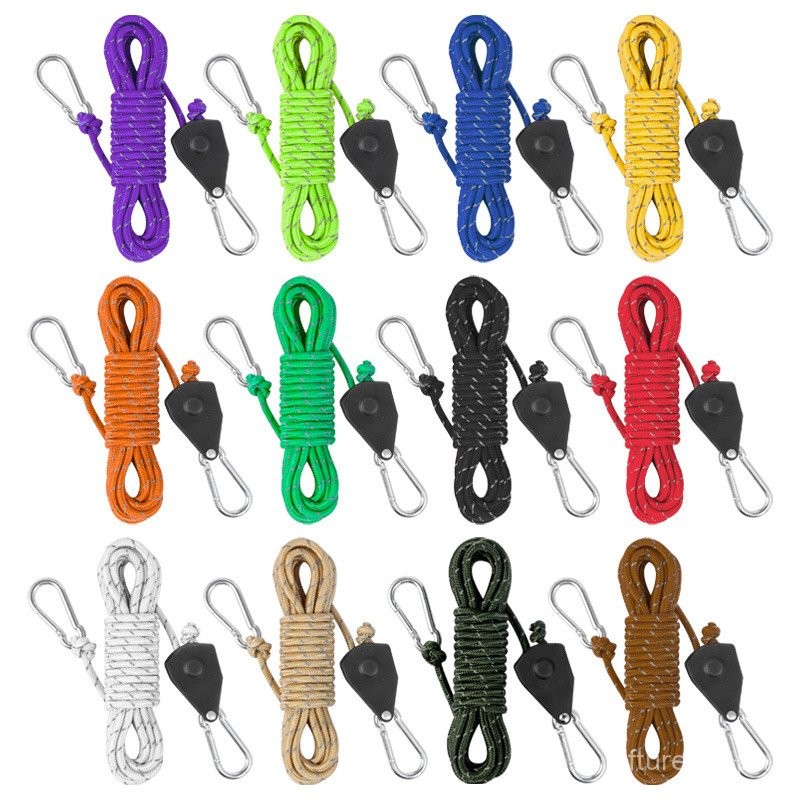 Camping Self-locking Tightening Rope Pull Cord Tightening Buckle ...