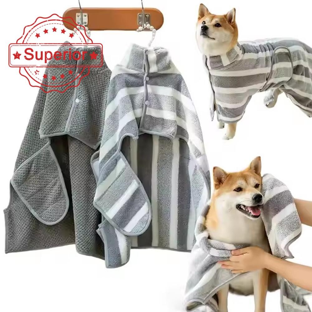 Large Pet Dog Bathrobe Thickened Water-absorbent Quick-drying Towel Inu ...