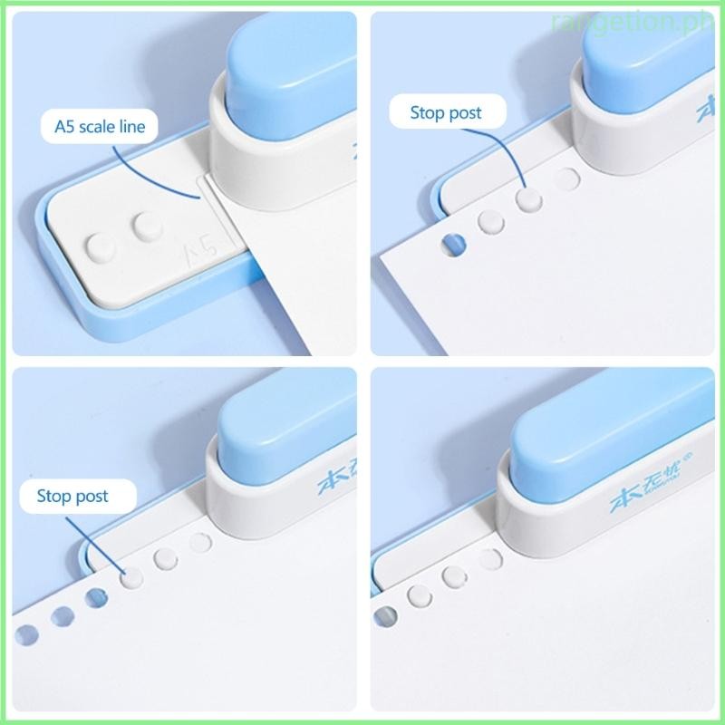 RAN Portable 5-Hole Puncher Paper Puncher Hand Account Hole Punch ...