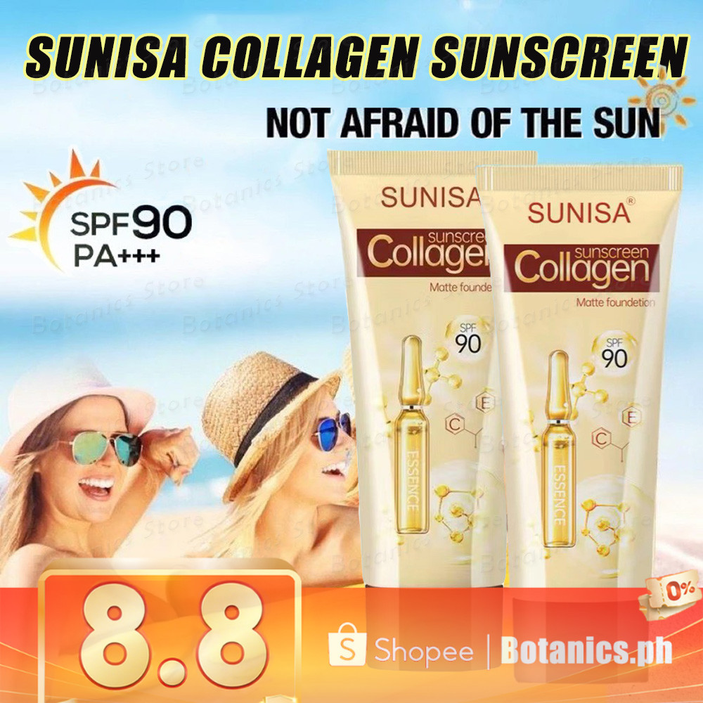 ORIGINAL SUNISA Collagen Sunscreen SPF 90 Sun Protection Face Sunblock Whitening Moisturize 40ml ...