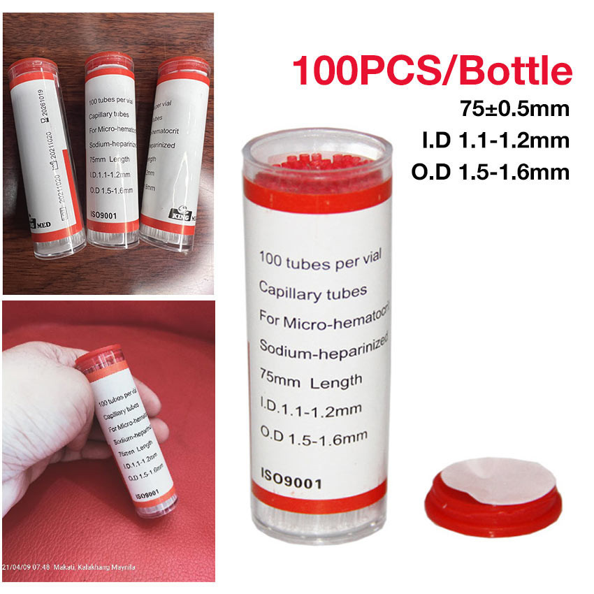 Glass Capillary Tube Micro Hematocrit Tubing Melting Tube Glass Tube ...