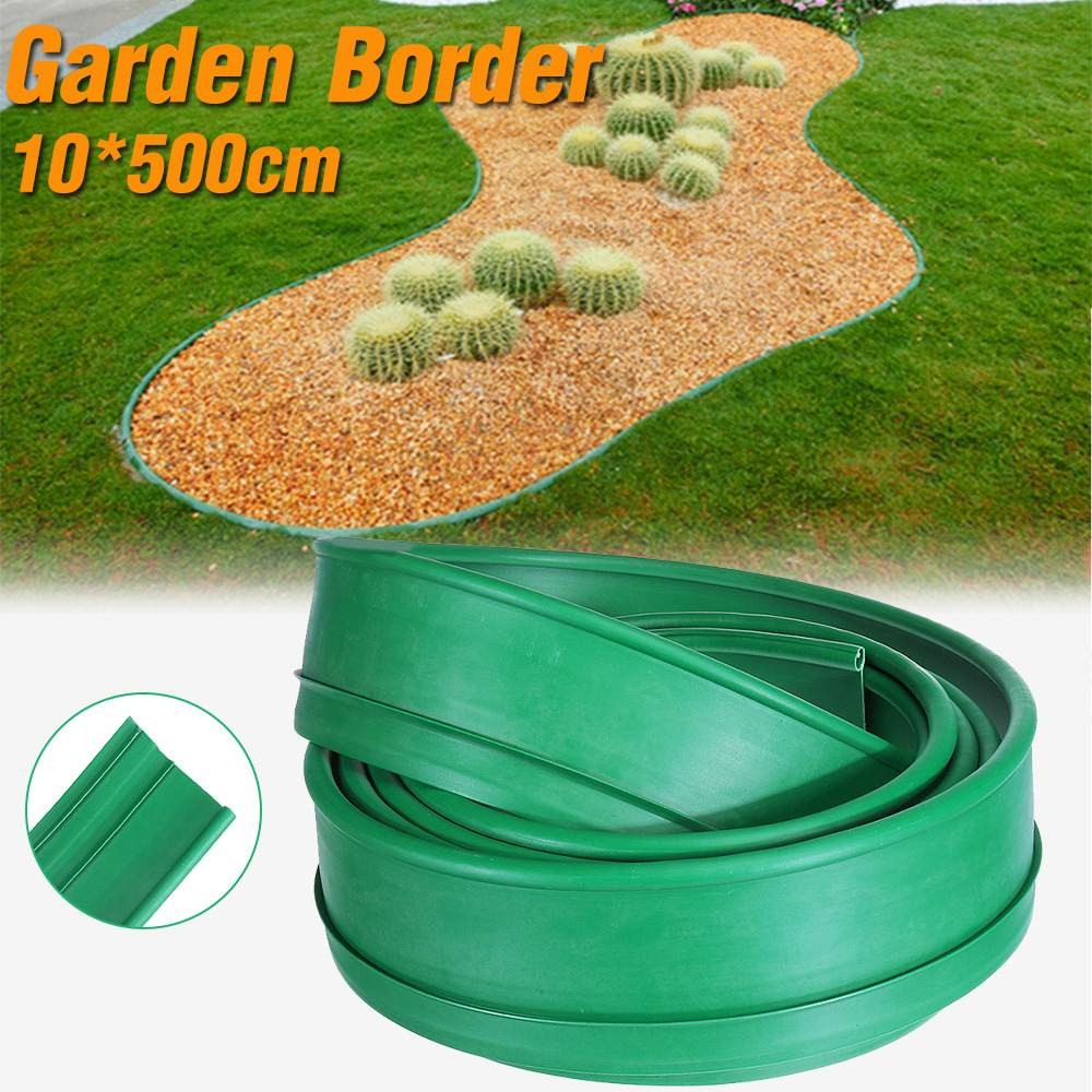 5m Garden Grass Edging Fence Belt Lawn Stone Isolation Path Barrier ...