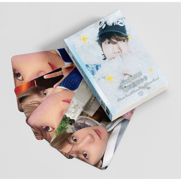 50-55pcs/box EXO Laser Holographic Photocards BAEK HYUN SEHUN Chanyeol ...