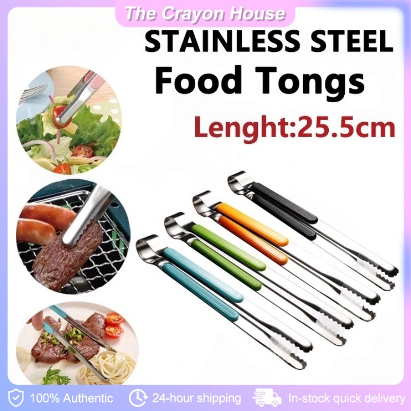 Stainless Steel Food Tongs Kitchen Tools Fried Fish Steak Tongs ...