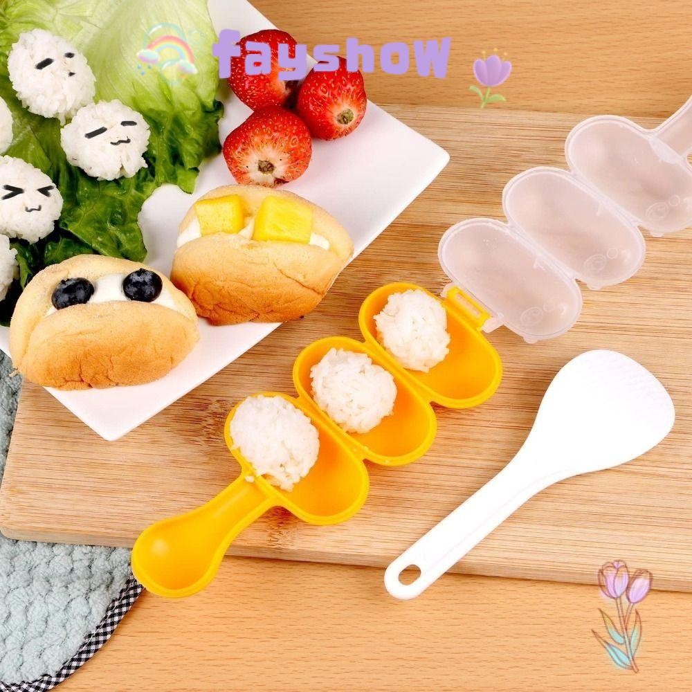 FAYSHOW Rice Ball Mould, Onigiri Molds Shaker Baby Rice Ball Maker ...