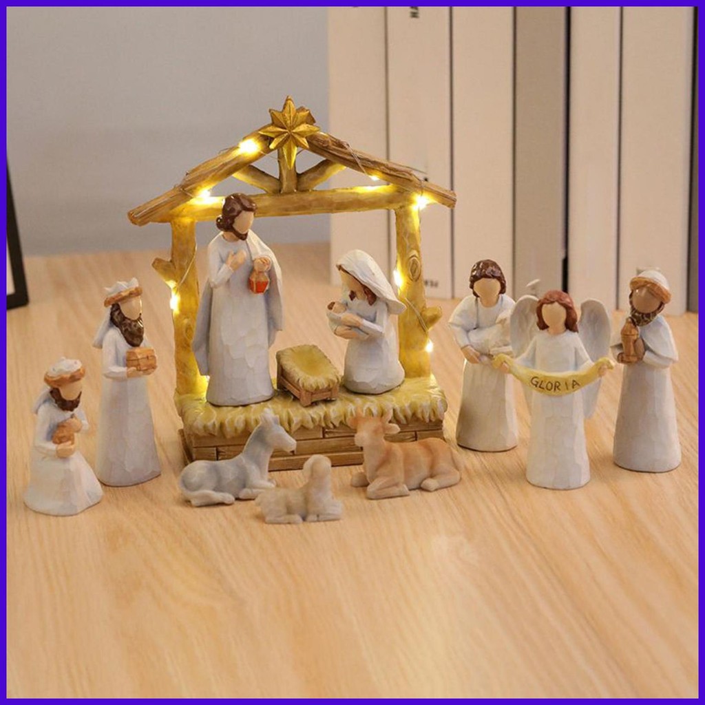 Christmas Nativity Set Indoor Nativity Set Jesus Figurine Tabletop ...