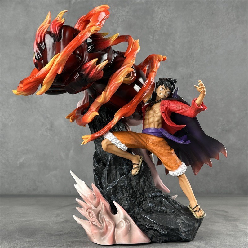 One PieceGK Industrial Fire Lufei Ghost Island Big Fist Luffy Scene ...