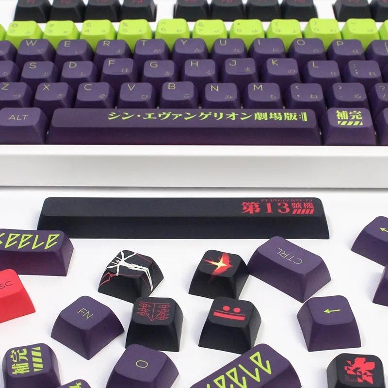 EVA-13 Keycap EVA-01 XDA Profile PBT Five-sided Dye Sublimation ...