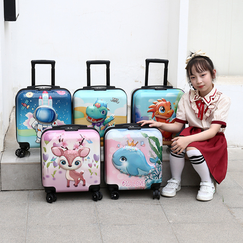 Cartoon Cartoon Children's Luggage 18-Inch Combination Lock Large ...