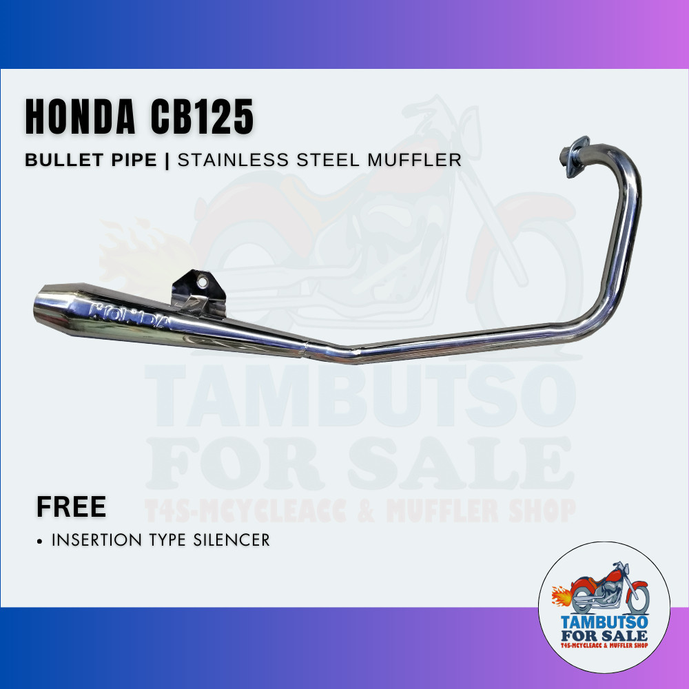 Honda CB 125 Bullet Pipe Type Muffler for CB 125 Exhaust pipe | Shopee ...